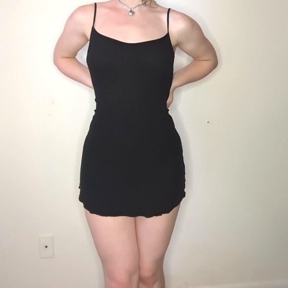 Dresses | Black Baggy Dress Or Bathing Suit Cover 67 Or Medium | Poshmark